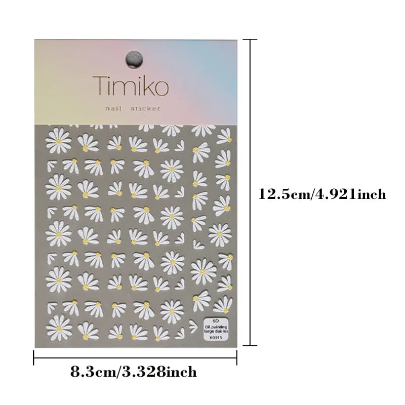 Daisy Nail Sticker Sheet – Cub Shrub