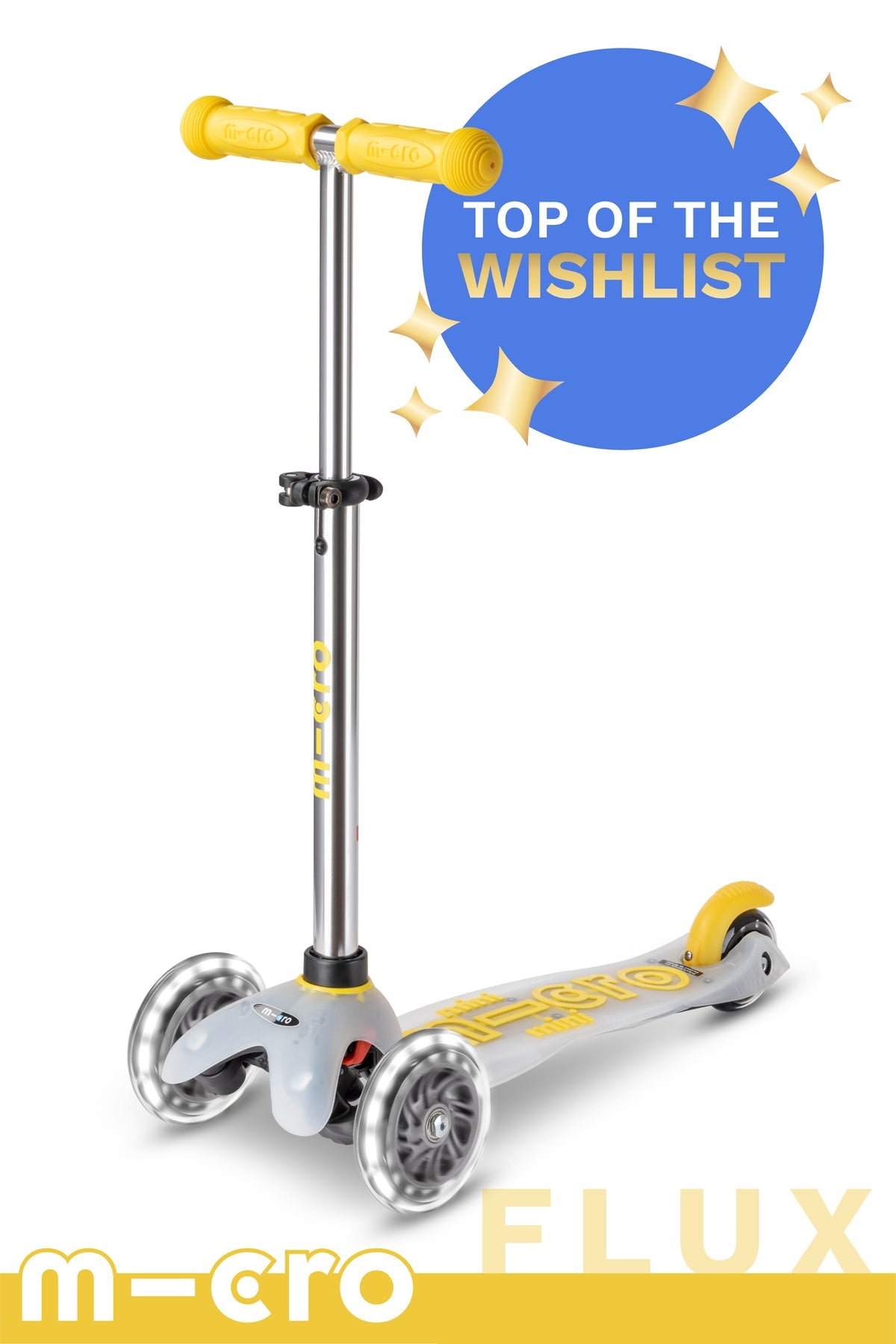 Yellow Flux LED Micro Mini Deluxe Scooter (2-5 years) – Cub Shrub