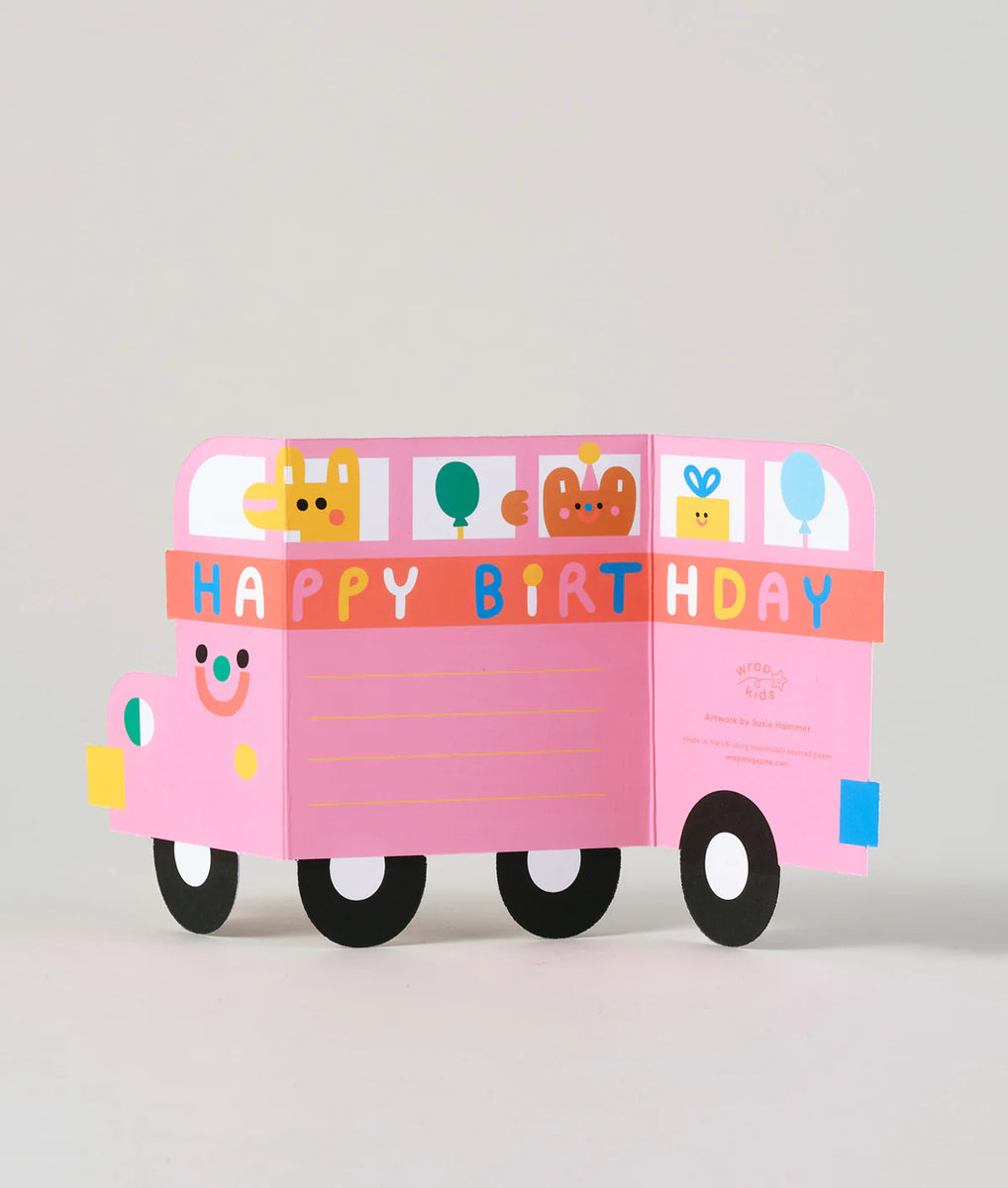 Birthday Bus Birthday Card – Cub Shrub
